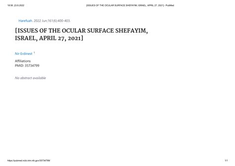 Pdf Issues Of The Ocular Surface