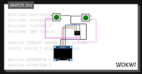 AtTiny Digital Clock Wokwi ESP STM Arduino Simulator