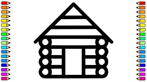 Dibujos Para Colorear De Cabañas De Troncos