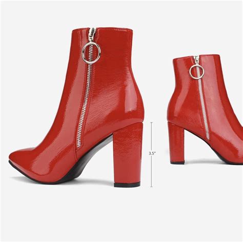 Size 7 Red Booties Brand New Brand Dream Paris Depop