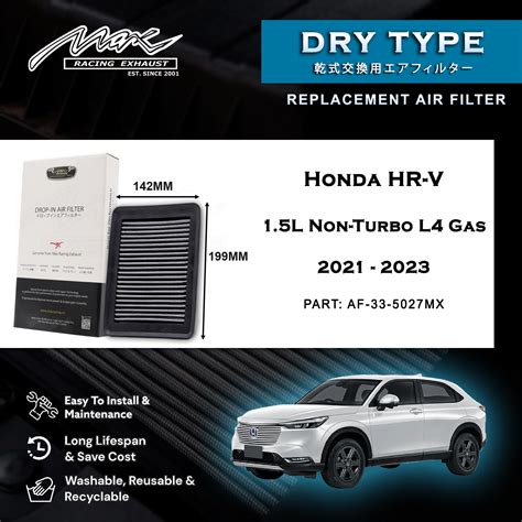 33 5027mx Performance Drop In Air Filter For Honda Hrv 15l Non Turbo