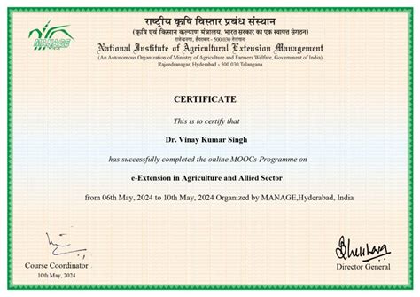 Drvinay Kumar Singh On Linkedin Manage Agriculture