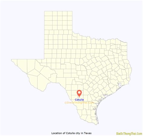 Map Of Cotulla City Thong Thai Real