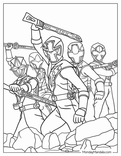 Power Rangers Super Megaforce Coloring Pages