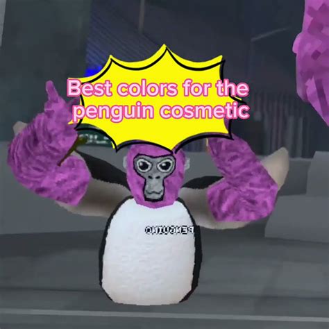 Best Colors For The Penguin Cosmetic In Gorilla Tag Youtube