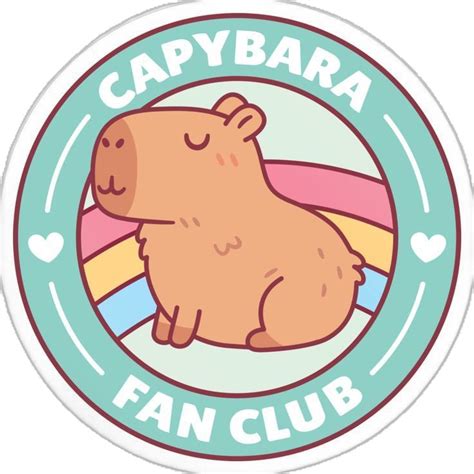 Capivara In 2025 Capybara Cute Stickers Cute Drawings