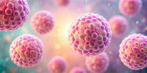 Germ Cell Division Medium Shot Pastel Pink Glow Soft Focus Light