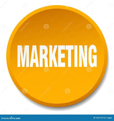 Marketing Button Stock Vector Illustration Of Orange 122712710