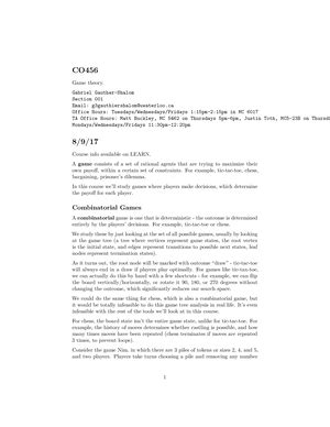 CS Lecture Notes CS Computer Architecture Andrew Morton Section Email Andrew