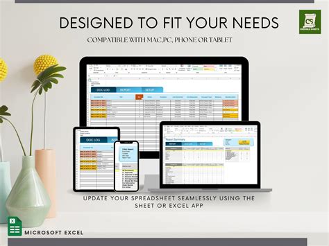 Document Control Template Etsy