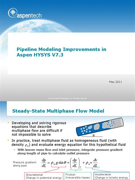 Improvements In Pipeline Modeling In Hysys V73 Pdf Fluid Dynamics