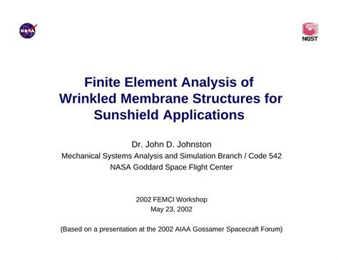 Pdf Finite Element Analysis Of Wrinkled Membrane Structures · Pdf Filewrinkled Membrane