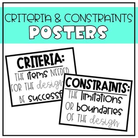 choosing wisely what sets criteria apart from constraints all the