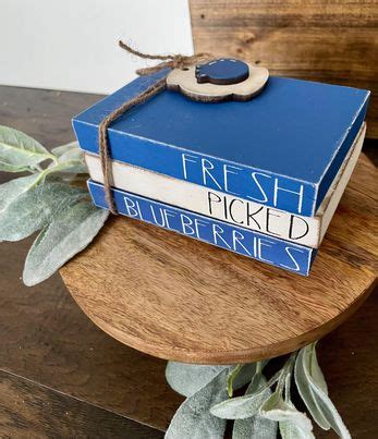 Tiered Tray Mini Book Stack Blueberry Mommys Design Farm