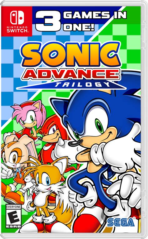 Sonic Advance Trilogy Boxart Switch By 0trinima0 On Deviantart