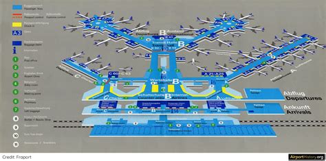 Frankfurt International Airport Terminal Map Frankfurt International