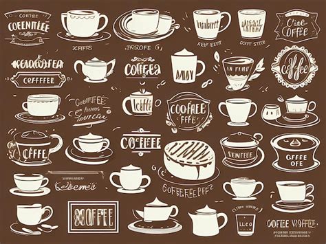 Premium Vector Vector Set Of Coffee Elements And Coffee Accessories
