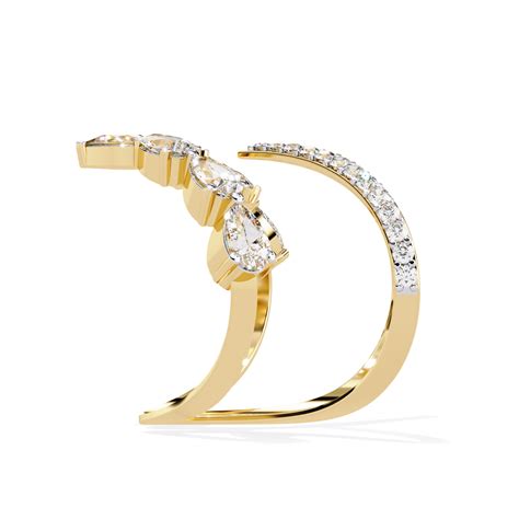 Woke ™ 070 Carat Vvs Ef Lab Grown Diamond Ring In 1418k Gold Woke