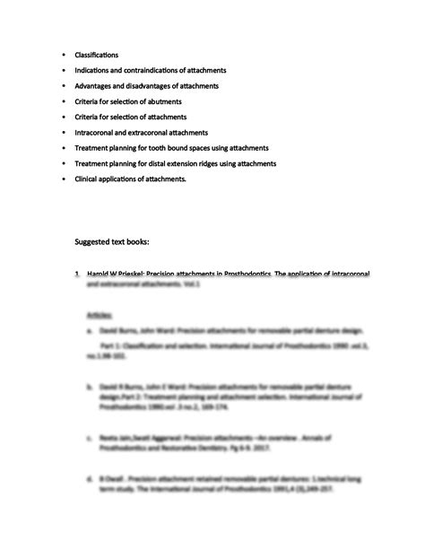 Solution Precision Attachment In Rpd Studypool