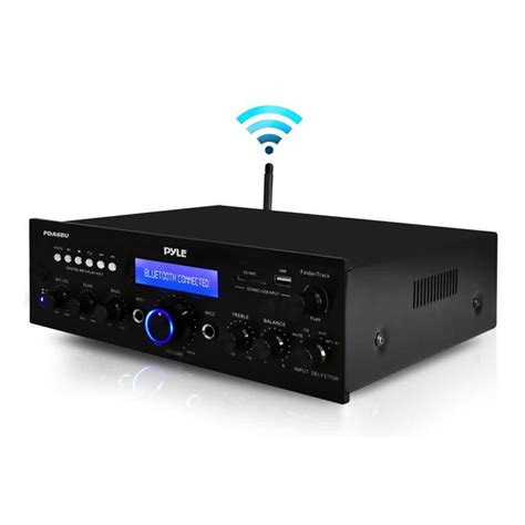 Pyle 200w Bluetooth Lcd Stereo Receiver With Remote And Fm Antenna