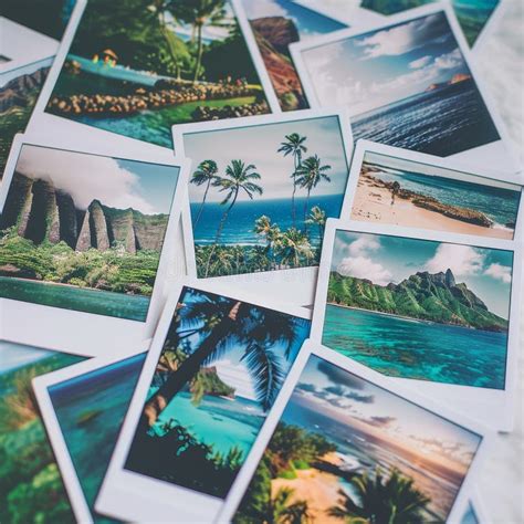 A Collection Of Postcards Featuring Various Beach Scenes And Tropical