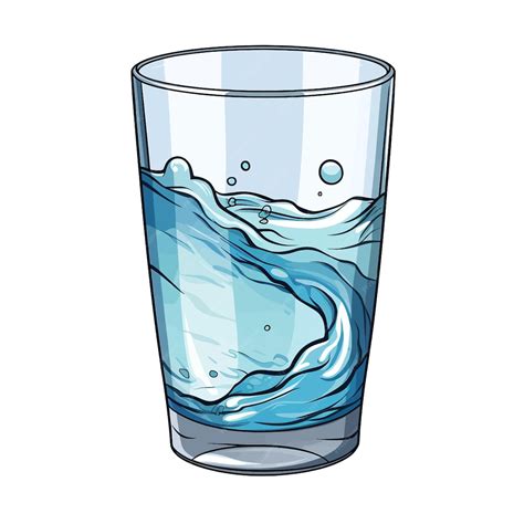 Premium Vector Hand Drawn Water Cartoon Vector Illustration Clipart