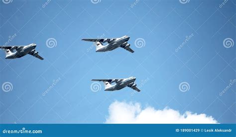 The Group Of Strategic Missile Carriers Tu 22m3 With Variable Wing