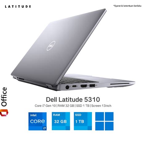 Jual Laptop Dell 5310 Latitude Core I7 Gen 10 Ram 32 GB SSD 1 TB Layar 13 Inch Shopee Indonesia