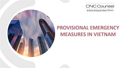 Provisional Emergency Measures In Vietnam Cnc Công Ty Luật Tnhh Cnc