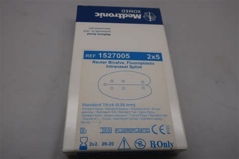 New Medtronic 1527005 Reuter Bivalve Flpl Intranasal Splint Thick 0