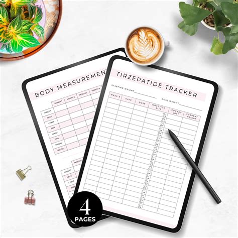 Tirzepatide Injection Tracker Tirzepatide Weight Loss Tracker Simple
