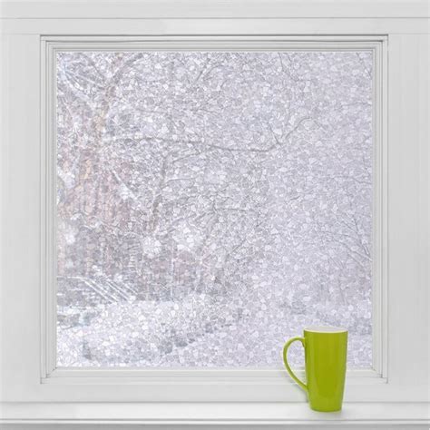 Самозалепващо прозрачно фолио за прозорци Камъчета