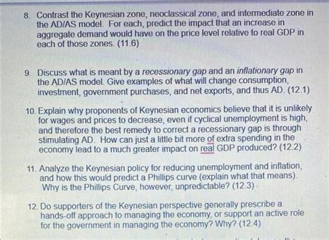 8 Contrast The Keynesian Zone Neoclassical Zone