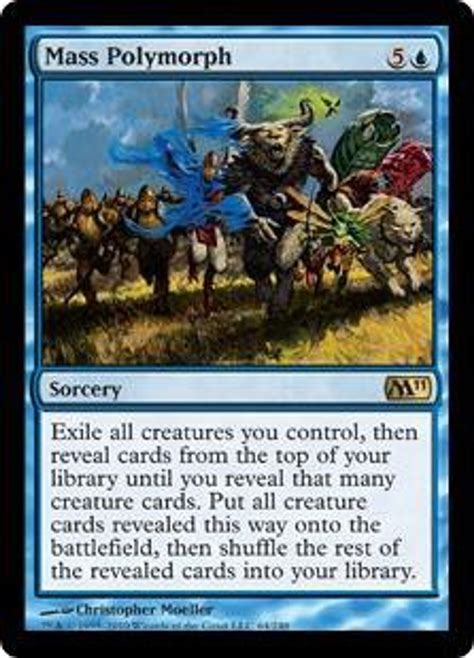 Magic The Gathering 2011 Core Set Single Card Rare Mass Polymorph 64