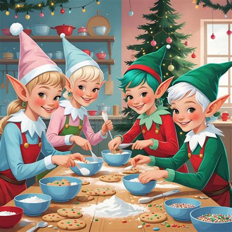 Christmas Elves Female Stock Illustrations 225 Christmas Elves Female