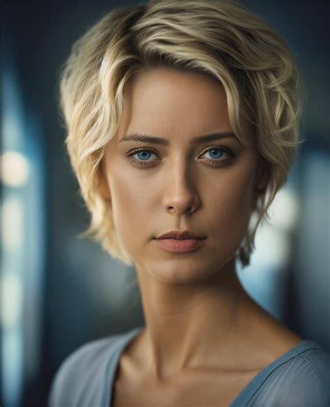 Premium Ai Image A Woman With Short Hair Created With Generative Ai