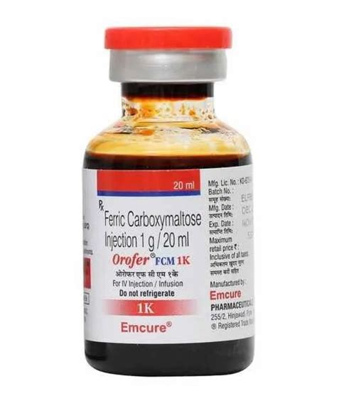 Orofer Fcm Injection At ₹ 3000 Piece Ferinject Injection In Surat