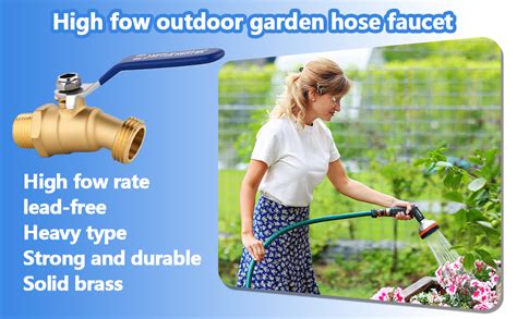 12 Npt Brass Male Hose Bib Heavy Duty Outdoor Hose