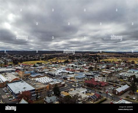 Aerial View Of The Town Armidale Nsw 2340 Australia With Beautiful