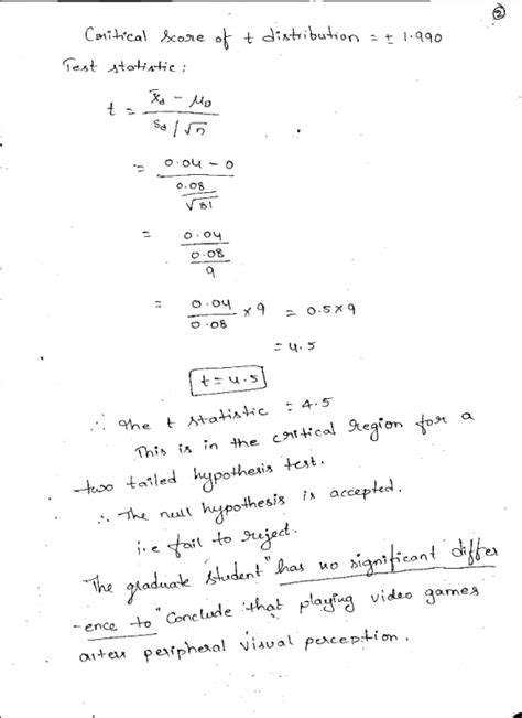 8 A Two Tailed Hypothesis Test For A Repeated Measures Design Previous