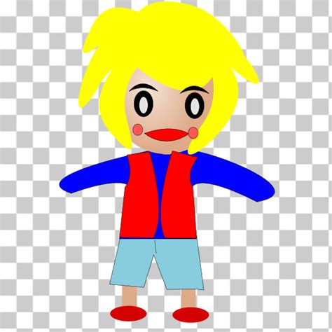 Free Svg Yellow Haired Boy Vector Image Nohatcc