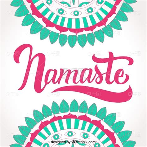 合十礼背景 手绘合十礼背景与曼陀罗 模板免费下载 Ai格式 626像素 编号62593736 千图网