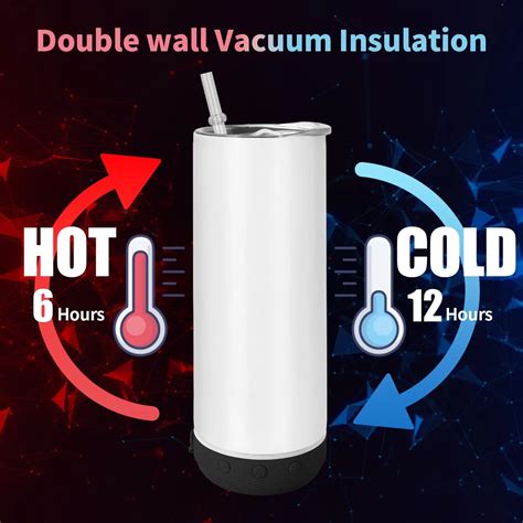 Mini Wireless Bluetooth Speaker Stainless Steel Thermos Tumbler Mini