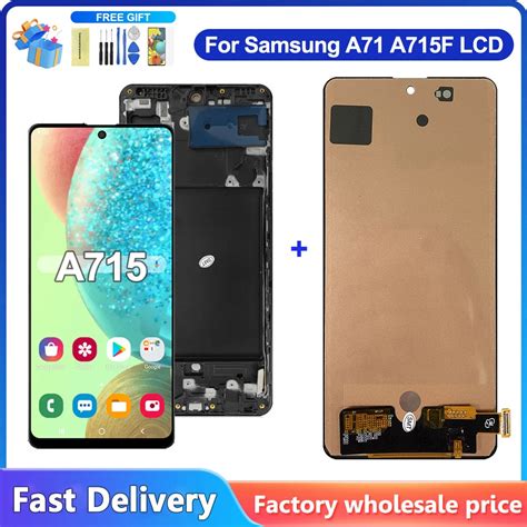 For Samsung A71 A715 Lcd Display Touch Screen Digitizer Assembly
