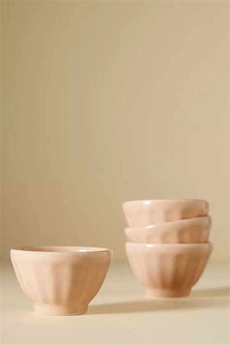 Shiny Mini Latte Bowls Set Of 4 Cereal Bowls Bowl Anthropologie Plates