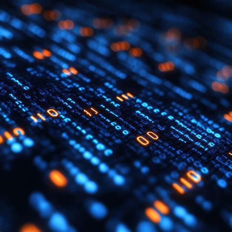 Binary Code Abstract Premium Ai Generated Image