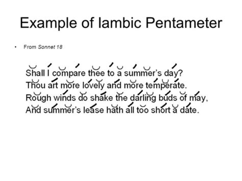 Iambic Pentameter Flashcards Quizlet