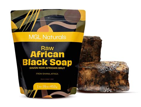 Mgl Naturals Best Organic Ccf19 African Black Soap 1 Lb For Acne