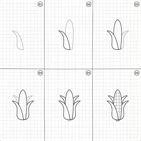 21 Easy And Beautiful Corn Drawing Ideas Drawing Photos