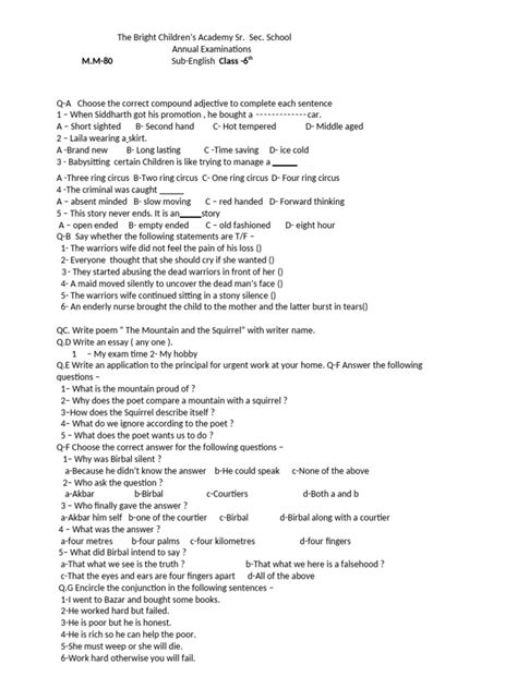 Class 7th English 2 Pdf